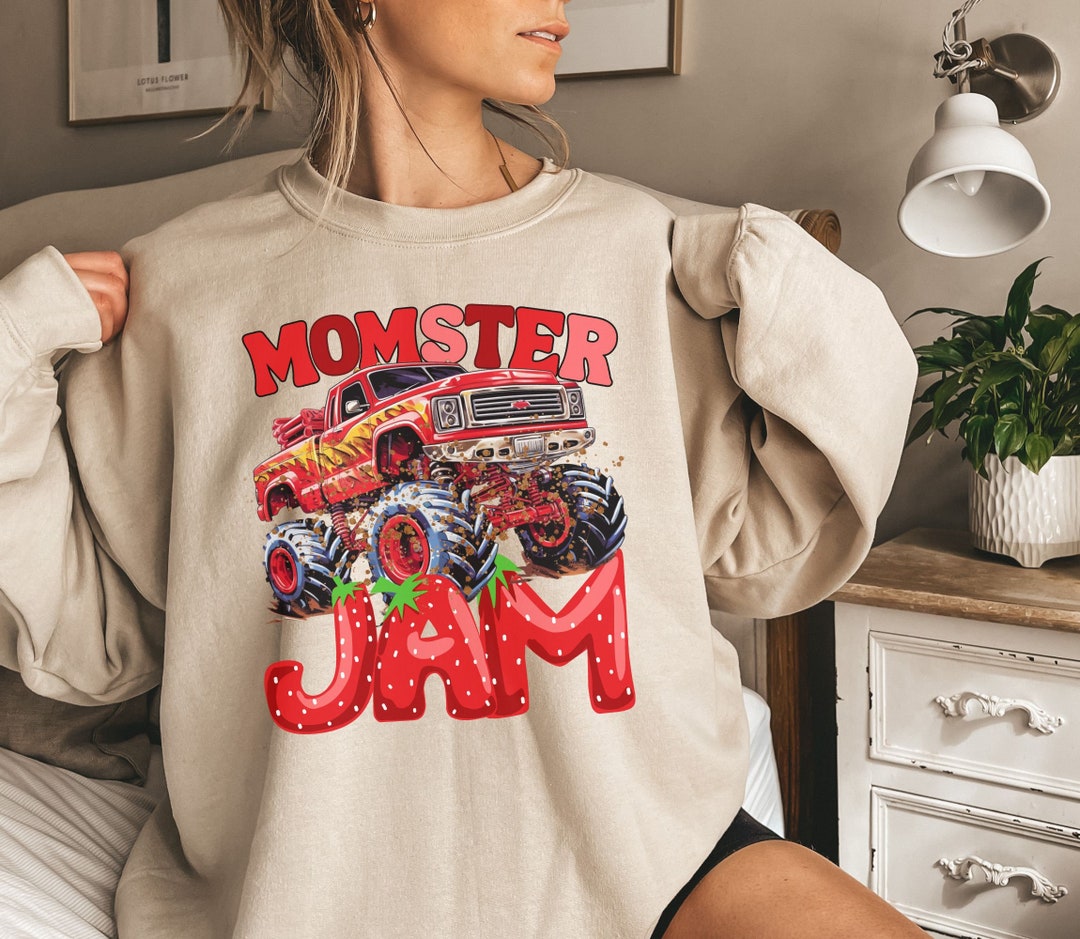Momster Monster Truck Jam Mama Mini Family Sweatshirt Boy Mama Dad Girl ...