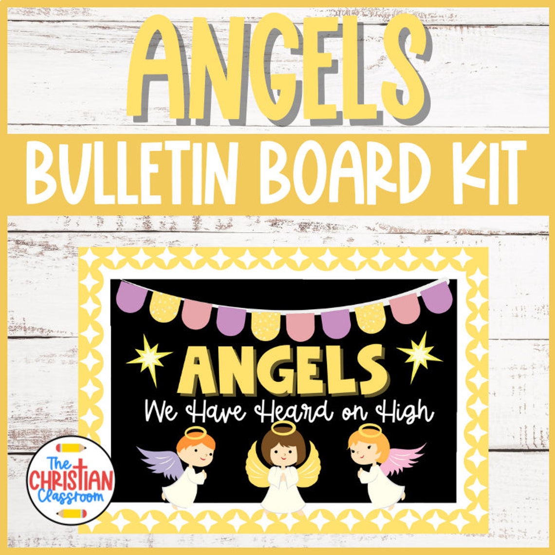 Angels Bulletin Board Kit - Etsy