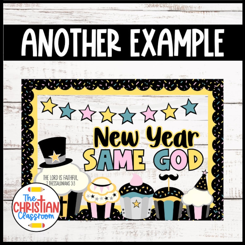New Year Same Jesus Bulletin Board Kit - Etsy