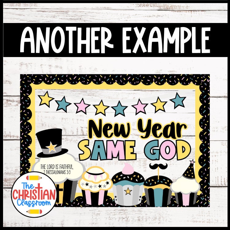 New Year Same Jesus Bulletin Board Kit - Etsy