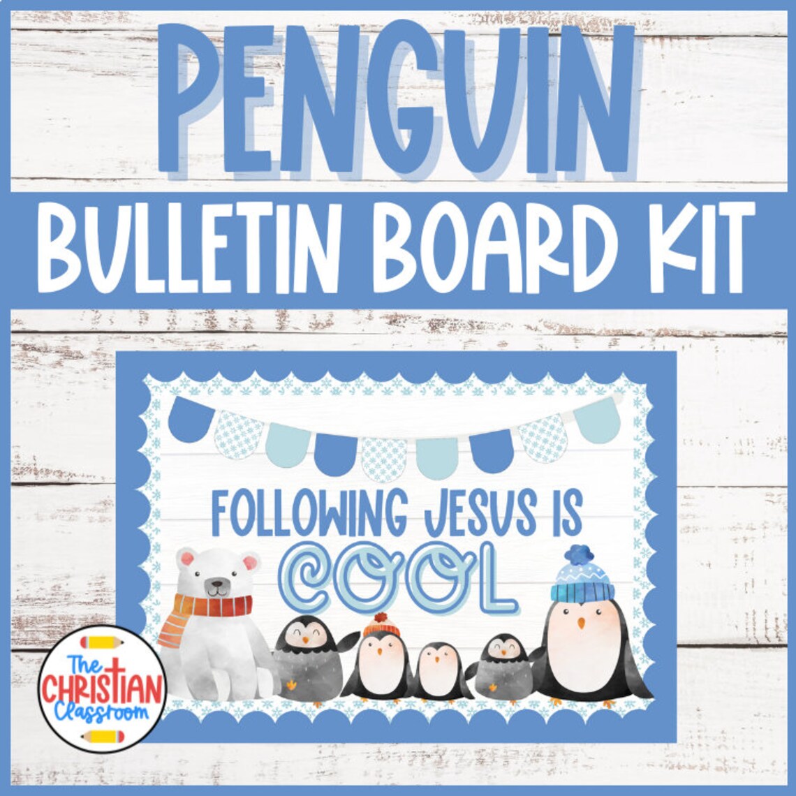 Penguin Bulletin Board Kit - Etsy