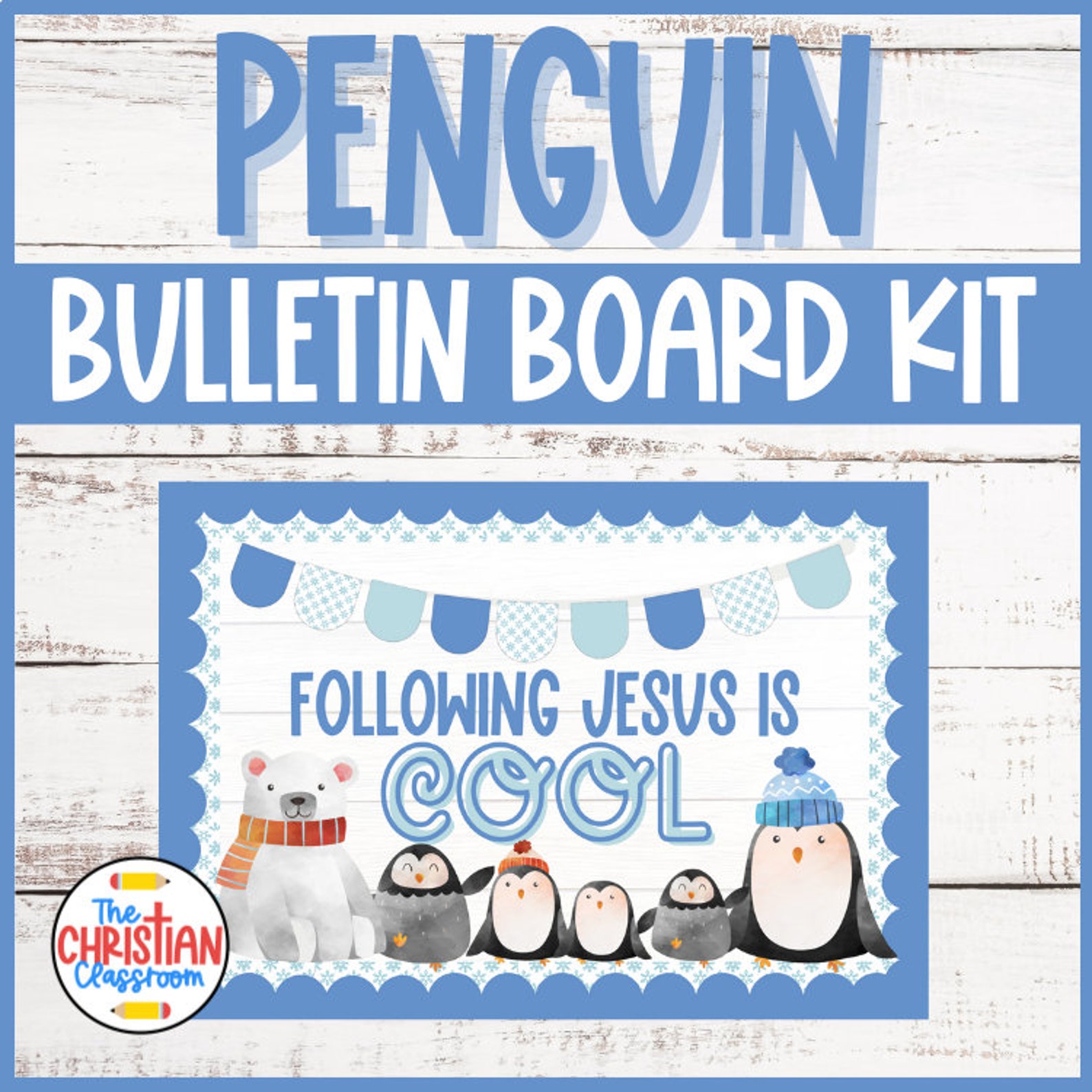 Penguin Bulletin Board Kit - Etsy