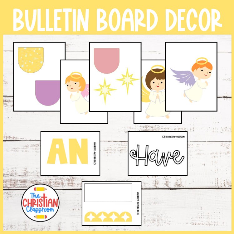 Angels Bulletin Board Kit - Etsy