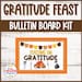 Gratitude Feast Bulletin Board Kit: Christian Classroom Decor (PDF) - Etsy