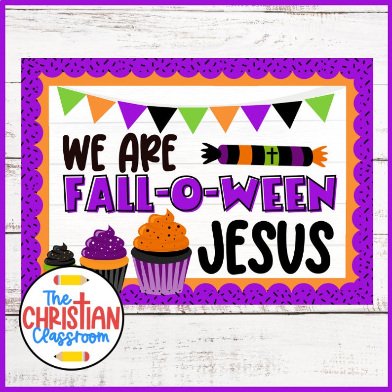 Fall-o-ween Jesus Bulletin Board Kit - Etsy