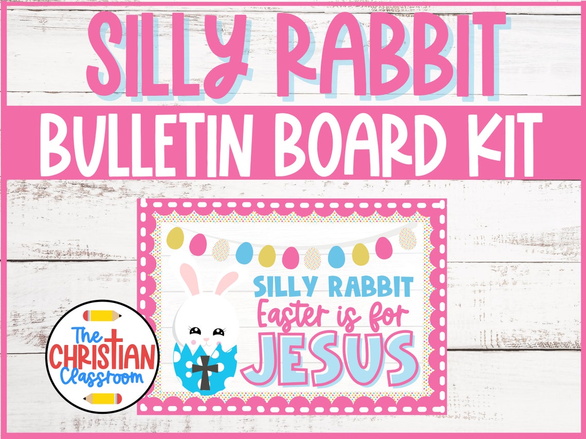 Silly Rabbit Bulletin Board Kit - Etsy