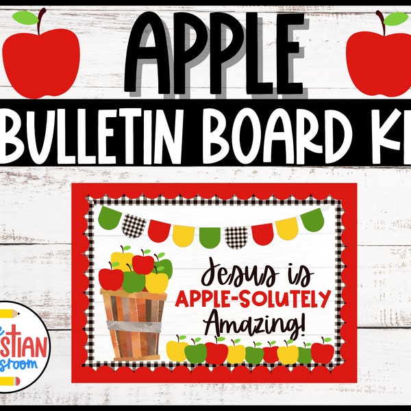 Apple Bulletin Board - Etsy