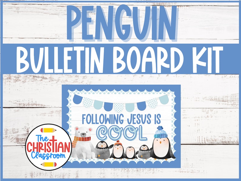 Penguin Bulletin Board Kit - Etsy