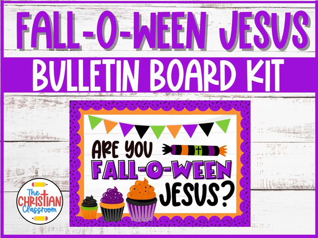 Fall-o-ween Jesus Bulletin Board Kit - Etsy