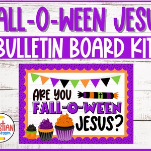 Fall-o-ween Jesus Bulletin Board Kit - Etsy