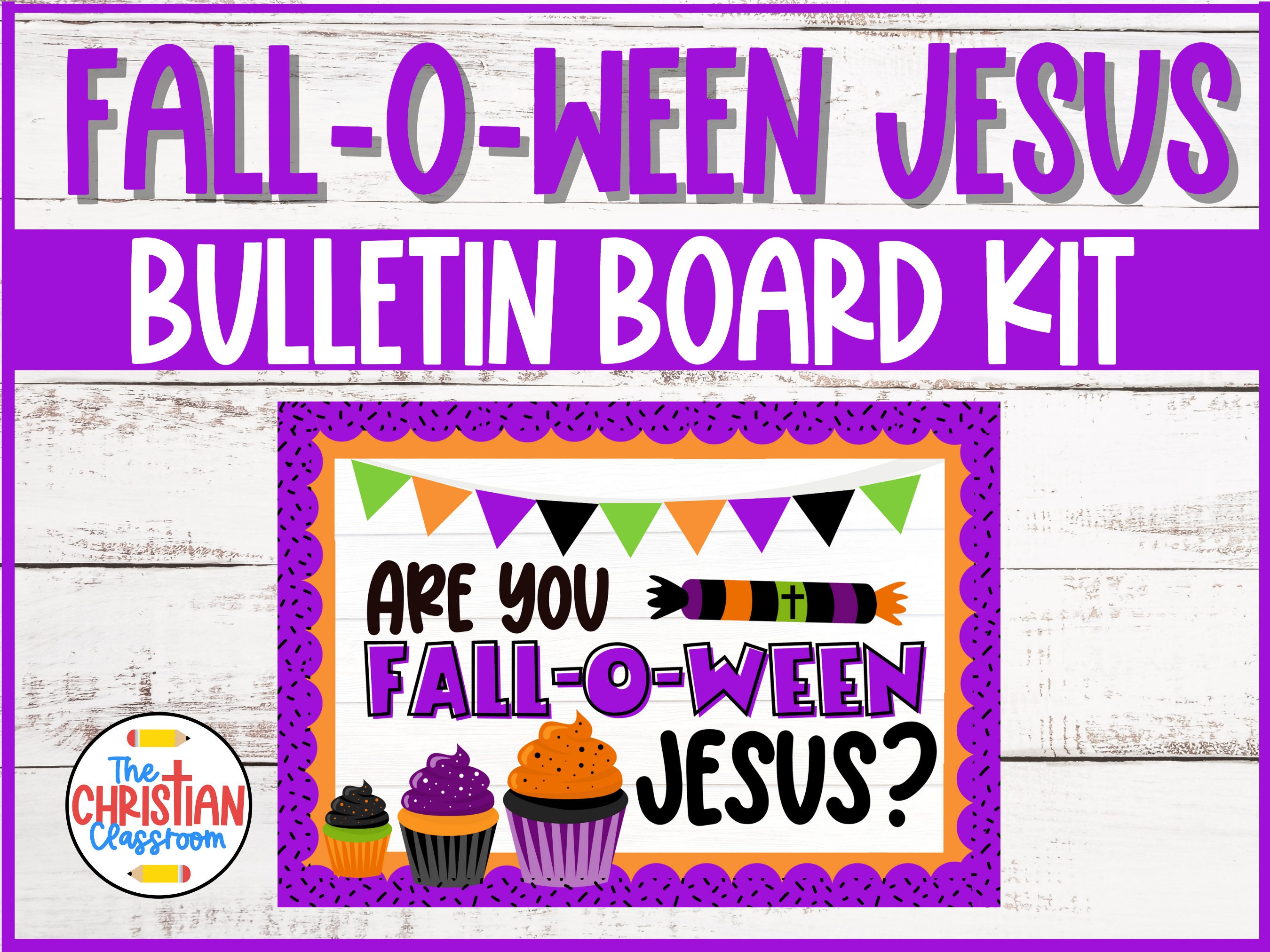 Fall-o-ween Jesus Bulletin Board Kit - Etsy