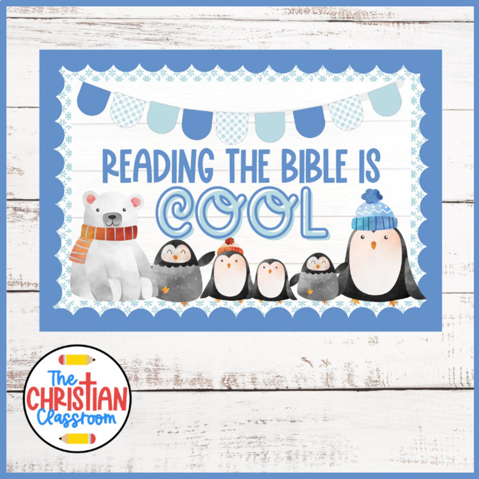 Penguin Bulletin Board Kit - Etsy