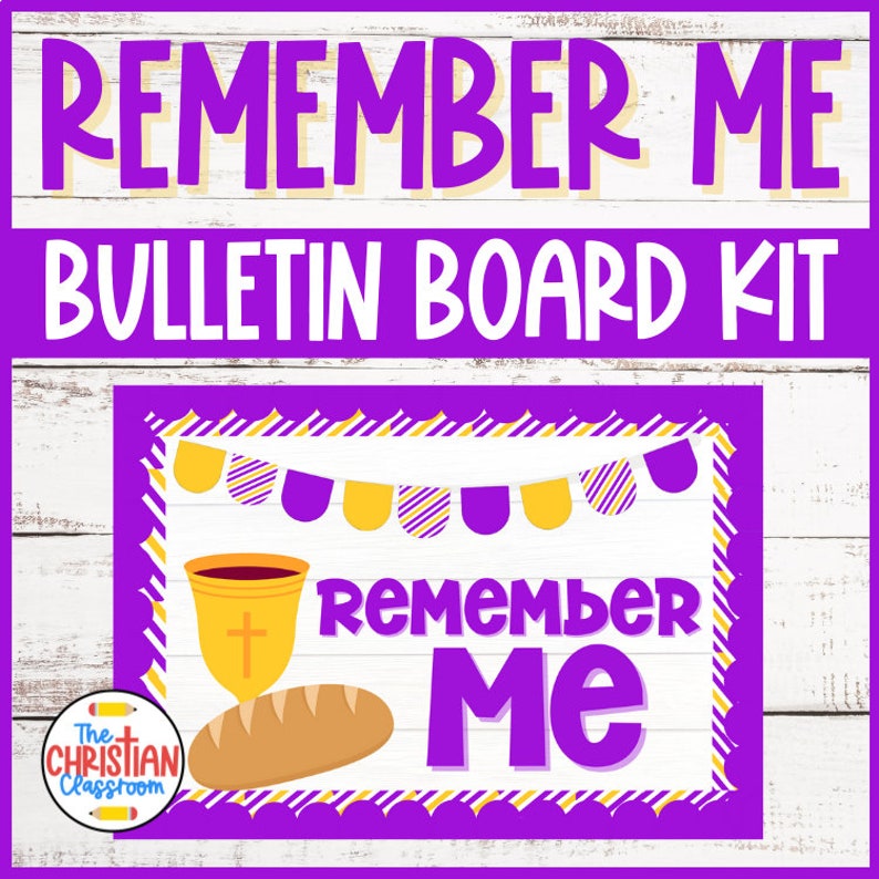 Remember Me Bulletin Board Kit - Etsy