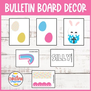 Silly Rabbit Bulletin Board Kit - Etsy