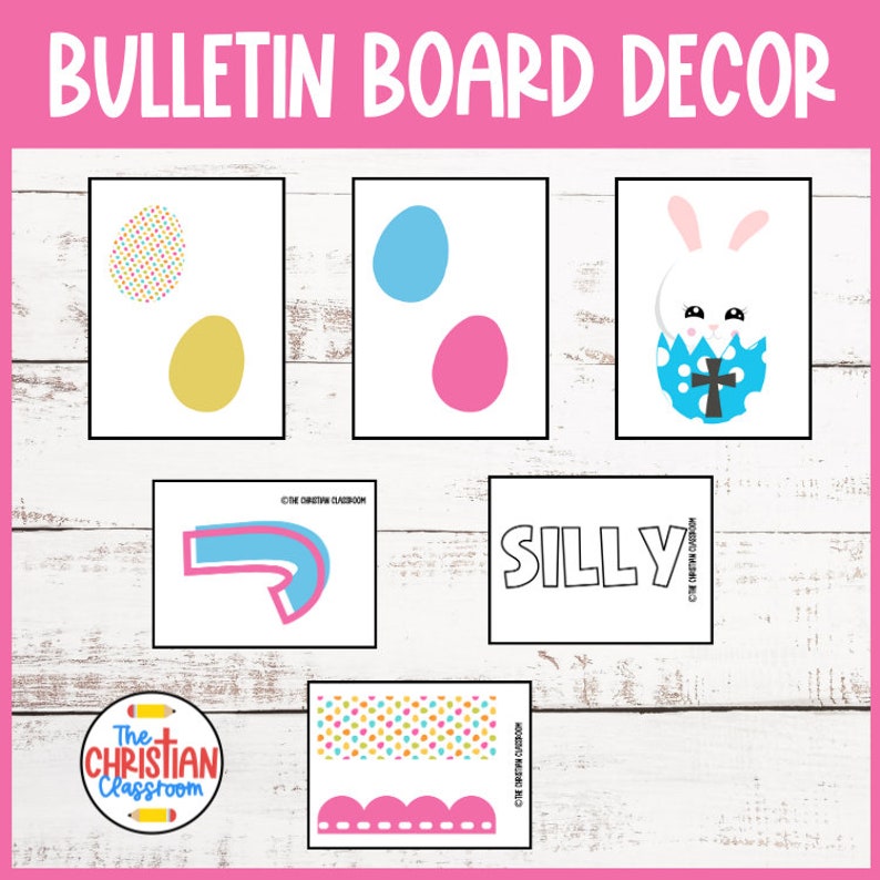 Silly Rabbit Bulletin Board Kit - Etsy