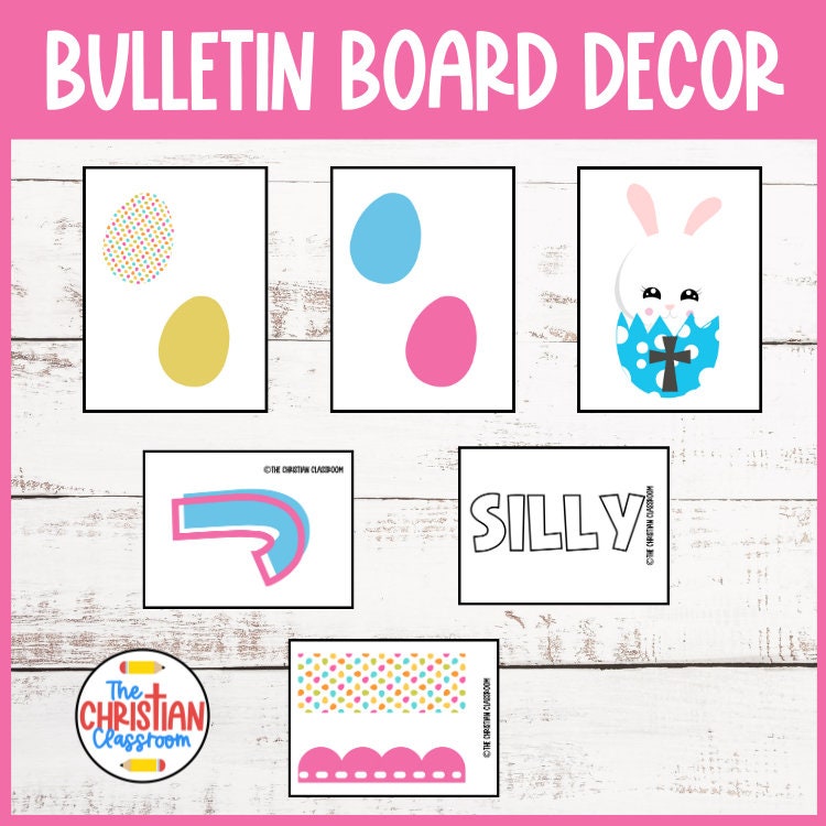 Silly Rabbit Bulletin Board Kit - Etsy