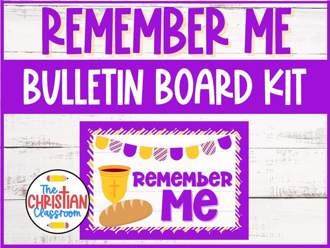 Remember Me Bulletin Board Kit - Etsy