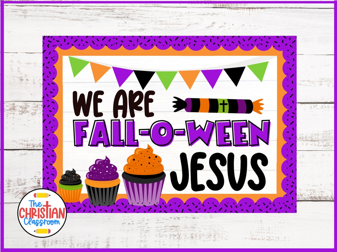 Fall-o-ween Jesus Bulletin Board Kit - Etsy
