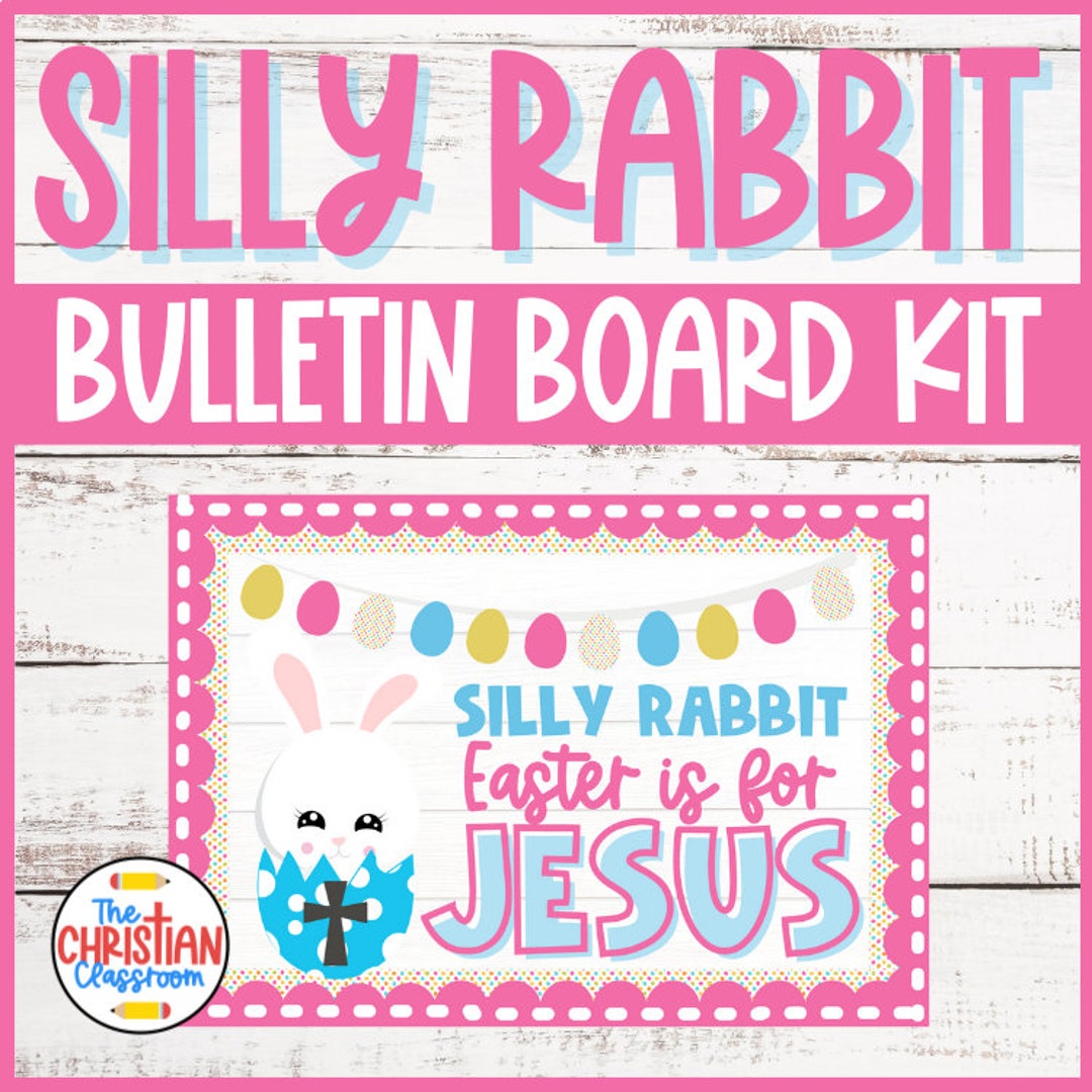 Silly Rabbit Bulletin Board Kit - Etsy