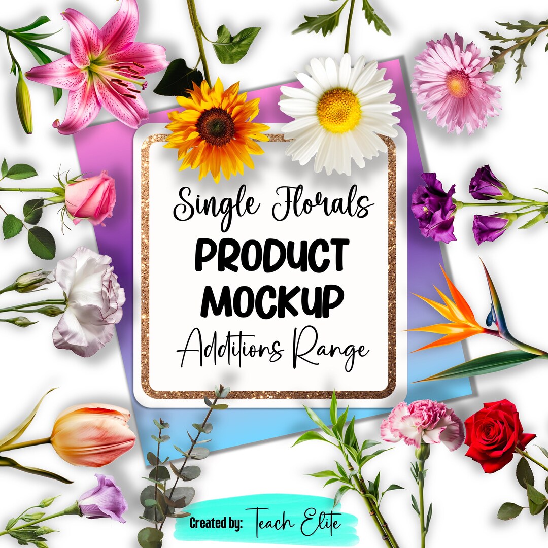 Florals MOVEABLE Mock-up Png Images - Etsy