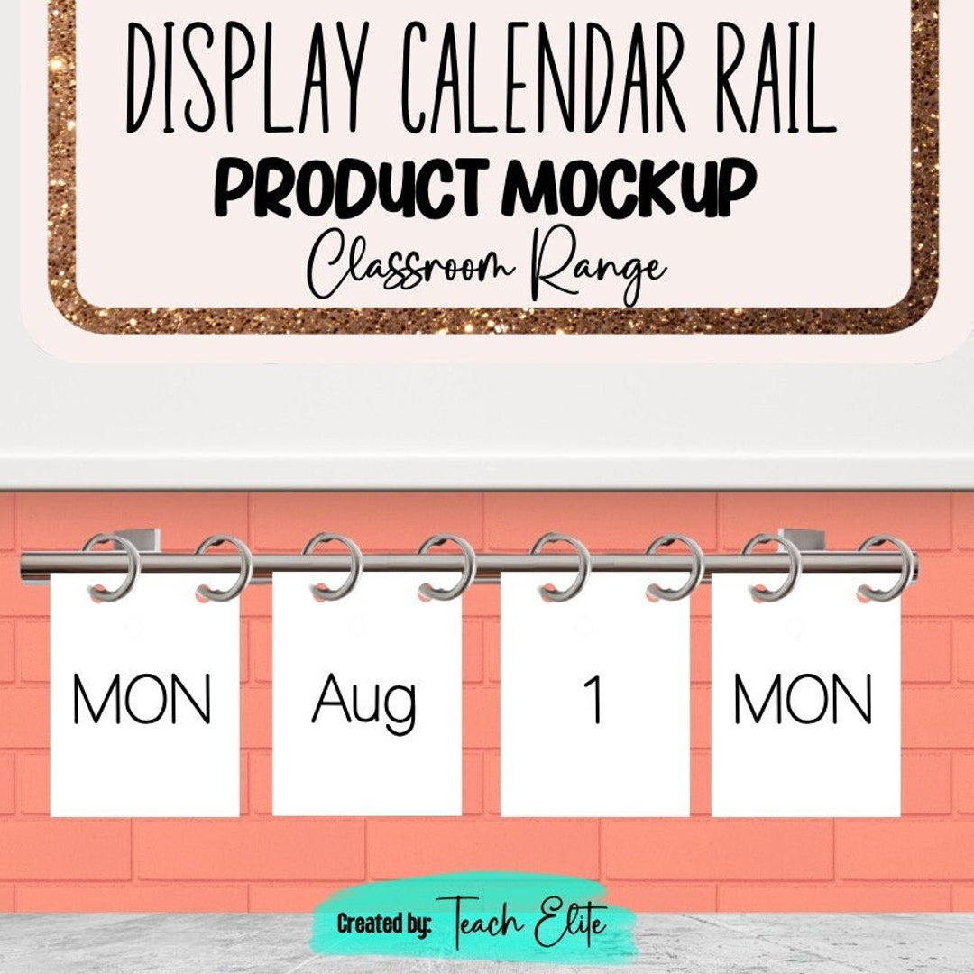 Calendar Display Rail MOVEABLE Mock-up Png Images, Scene Creator, for ...