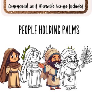 Palm Sunday Clipart, Jesus Kawaii Easter, Sunday School, New Testament ...