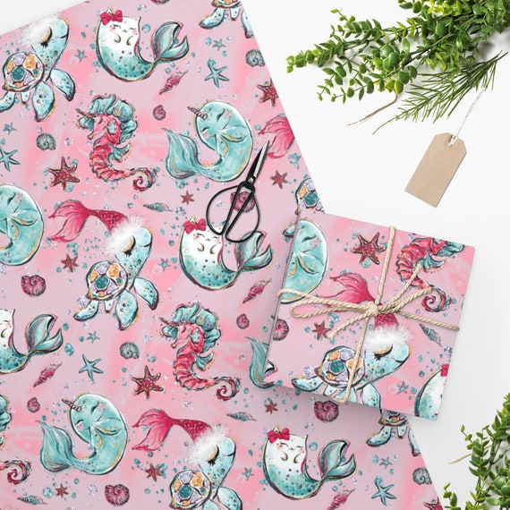 Mermaid wrapping paper store