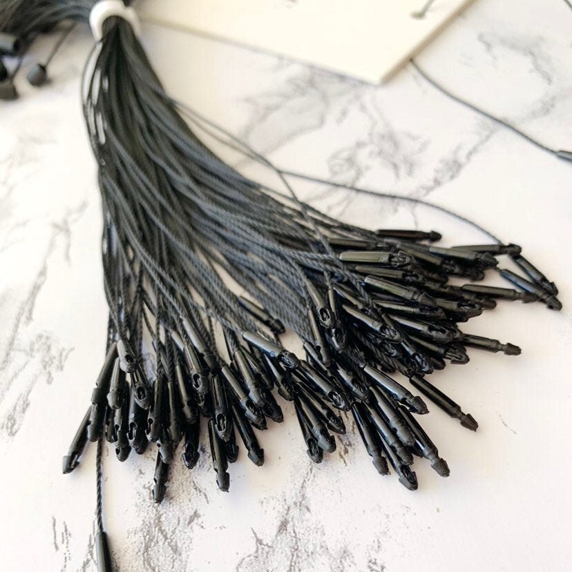 Hang Tag Bullet Head Black Fastener Security Seal String Tie - Etsy