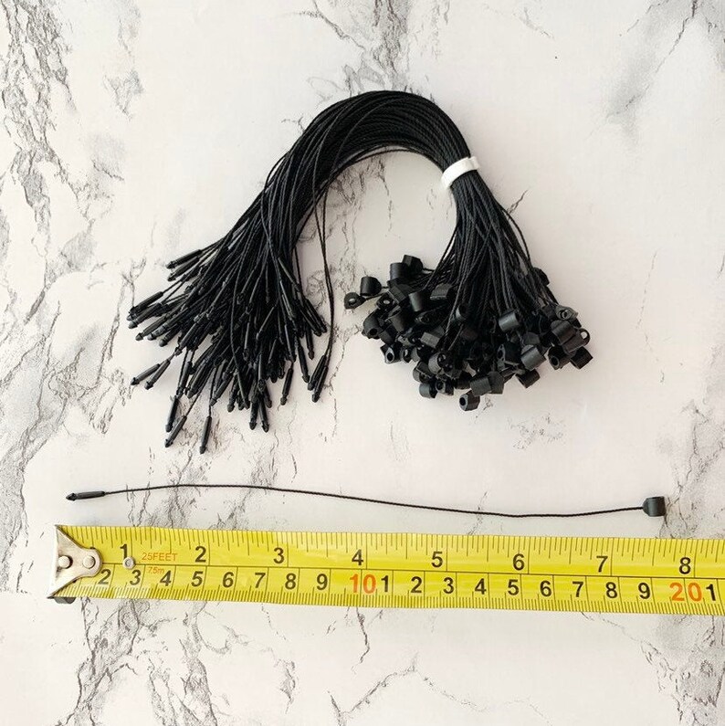 Hang Tag Bullet Head Black Fastener Security Seal String Tie - Etsy