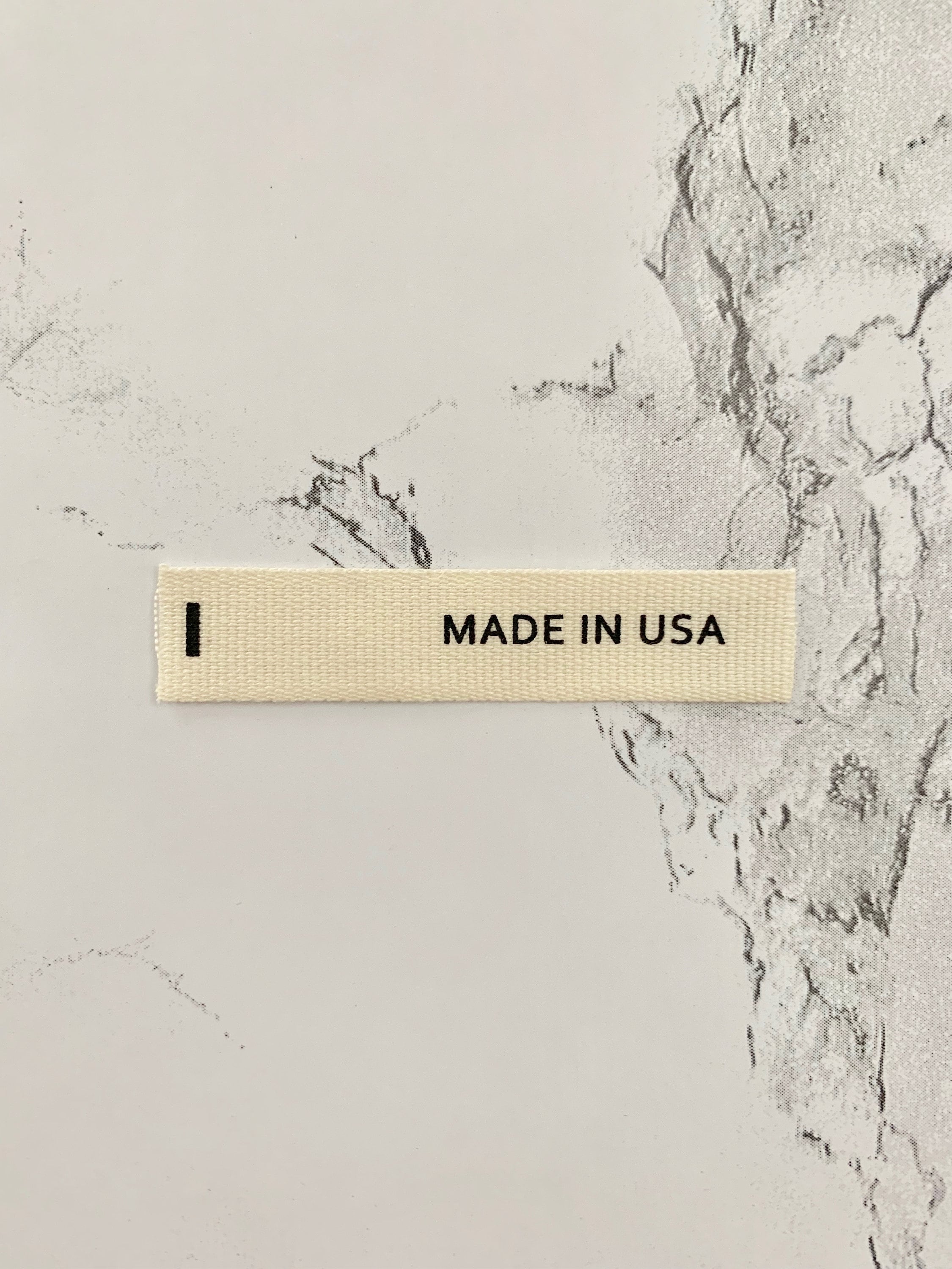 Made in USA Country of Origin Print Labels Poly Cotton - Etsy
