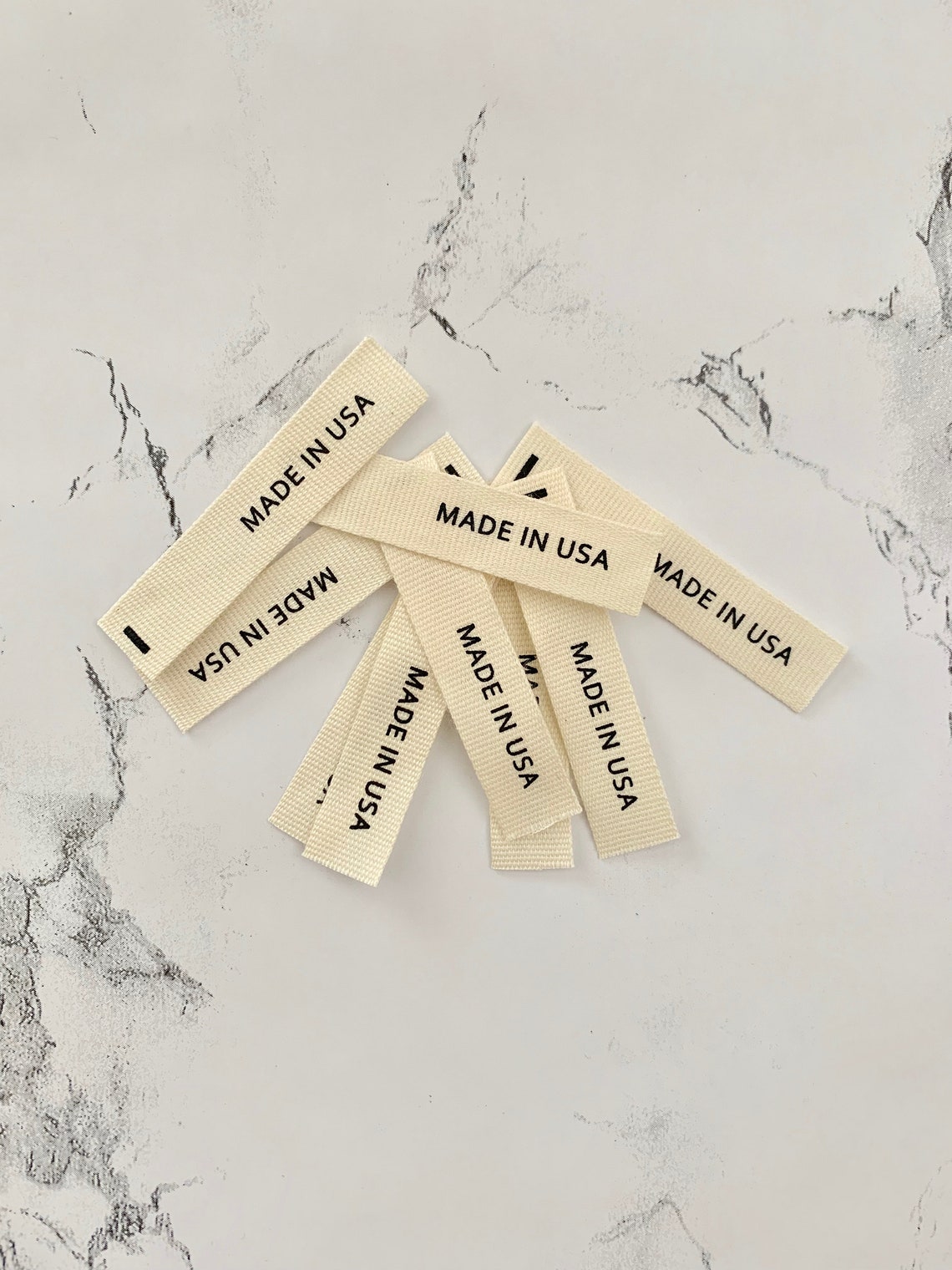 Made in USA Country of Origin Print Labels Poly Cotton - Etsy