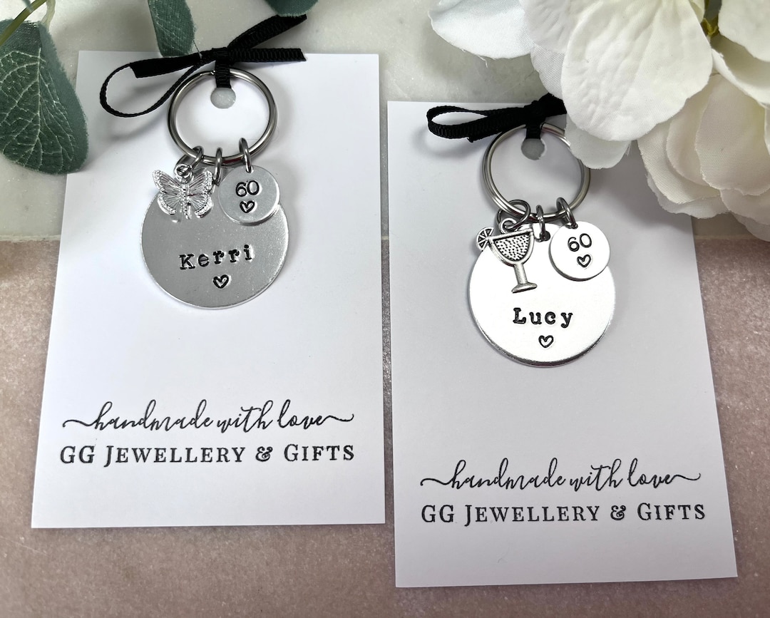 60th Birthday Keyring - Etsy UK