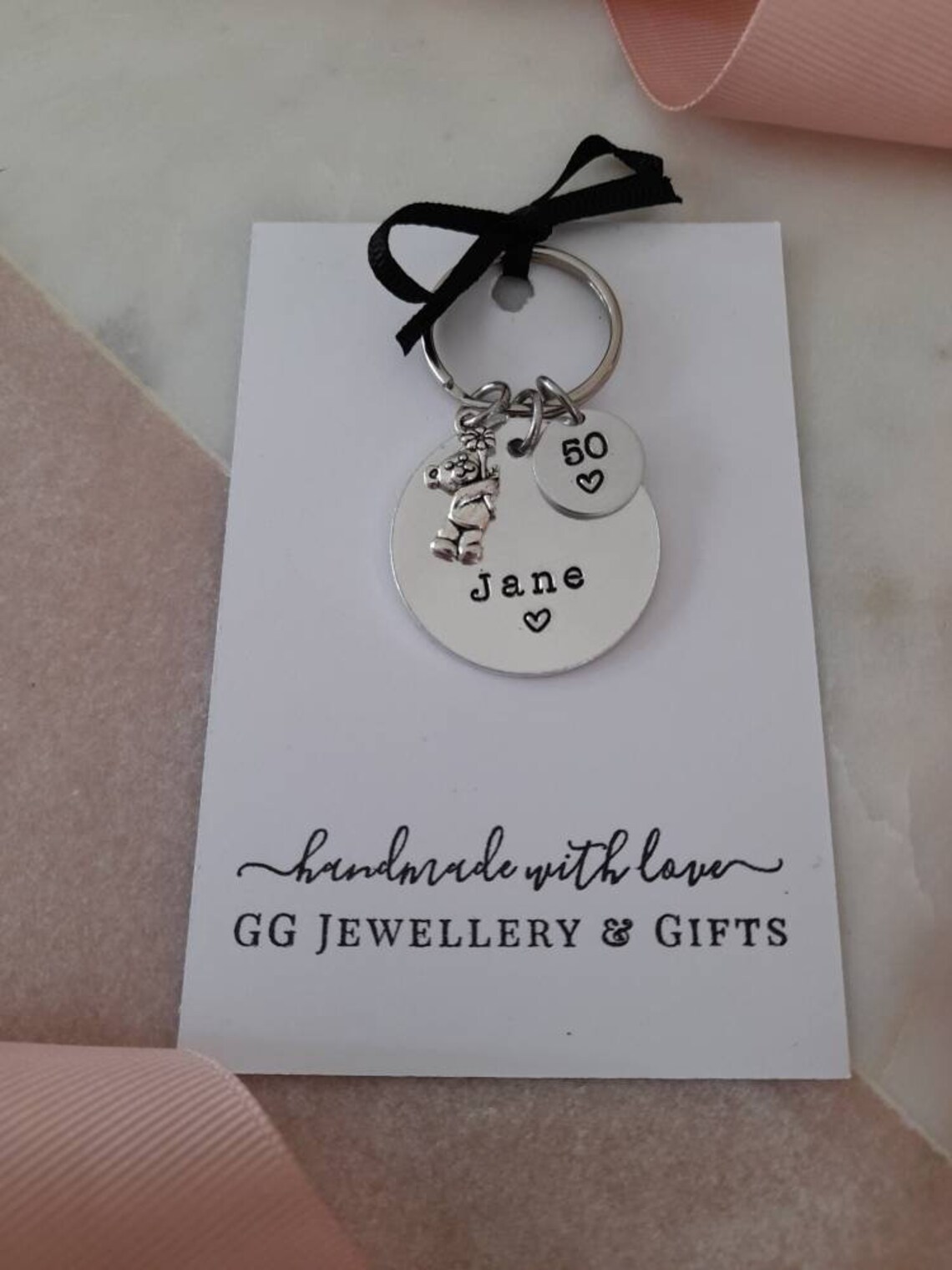 Womens 50th Birthday Keyring Choice of 5 Charms Ladies 50th - Etsy UK