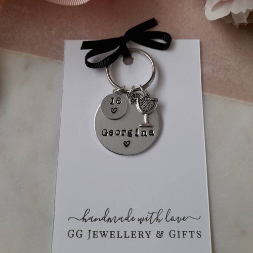 Girls 18th Birthday Keyring Gift Choose From 6 Charms 18th | Etsy UK
