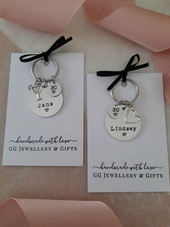 Womens 30th Birthday Keyring Choice of 5 Charms 30th Gift - Etsy UK