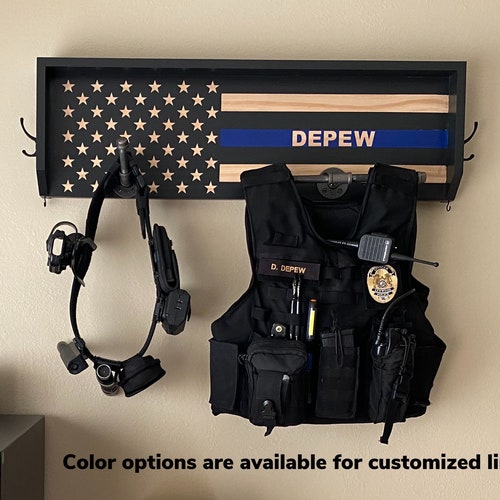 Police Thin Blue Line Keepsake Box | Etsy