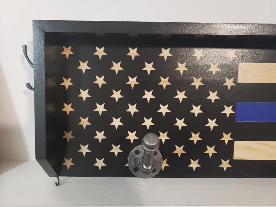 Police Gear Rack Thin Blue Line Police Academy Graduation - Etsy