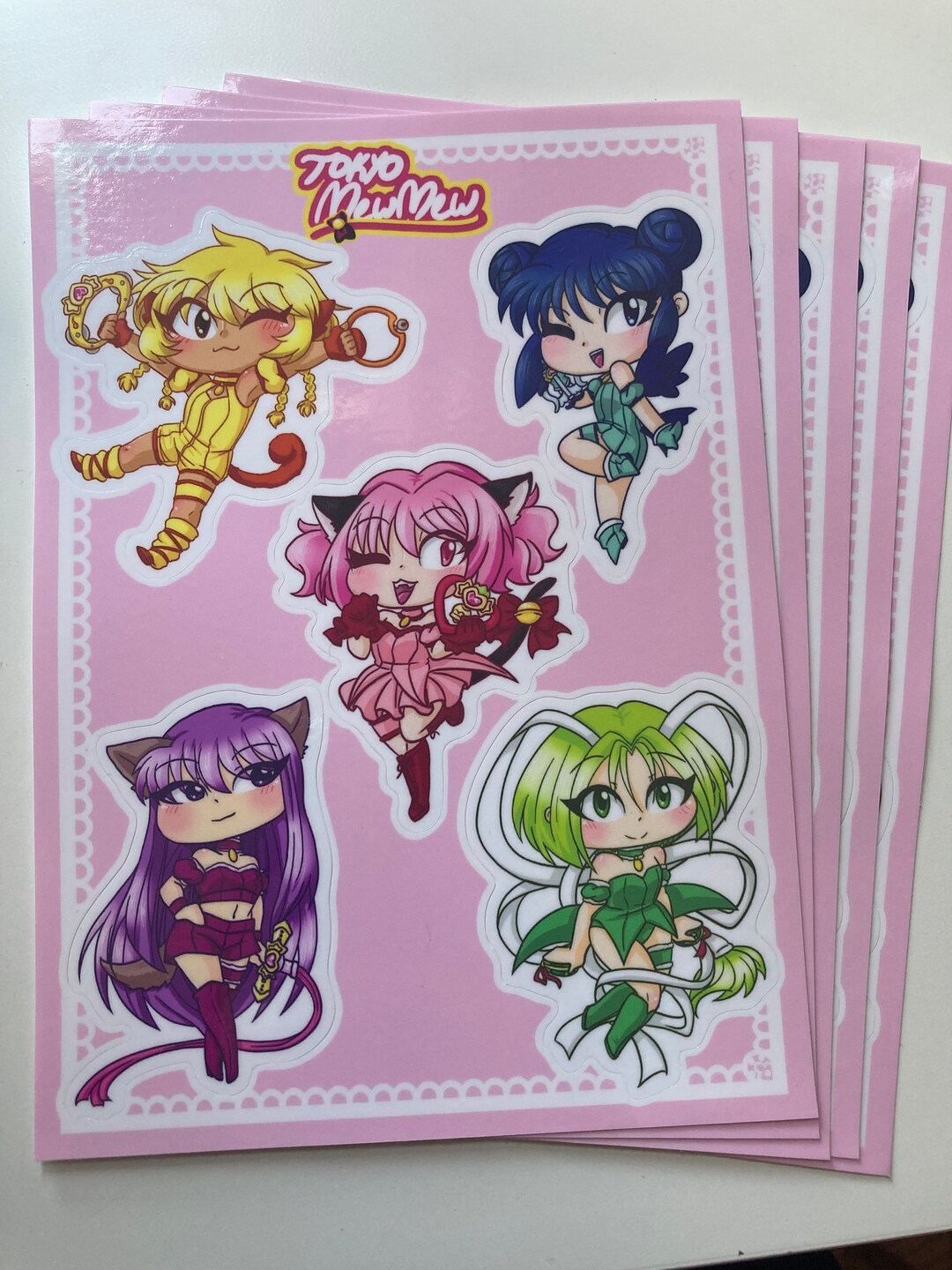 Tokyo Mew Mew/mew Mew Power 5x7 Sticker Sheet - Etsy