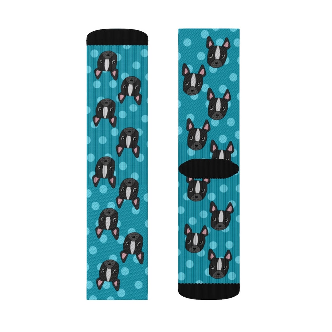 Boston Terrier Socks - Etsy