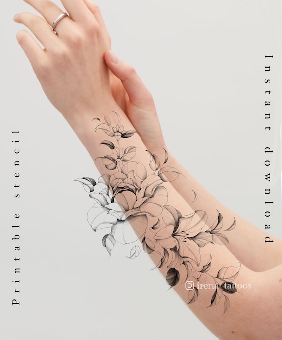 Lily Tattoos On Wrist