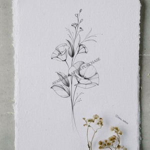 AUGUST BIRTH FLOWER | Poppy Flower | Digital Art | Instant Download ...