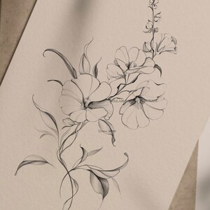 The Mallows Tattoo Design | Instant Download | Printable Stencil ...