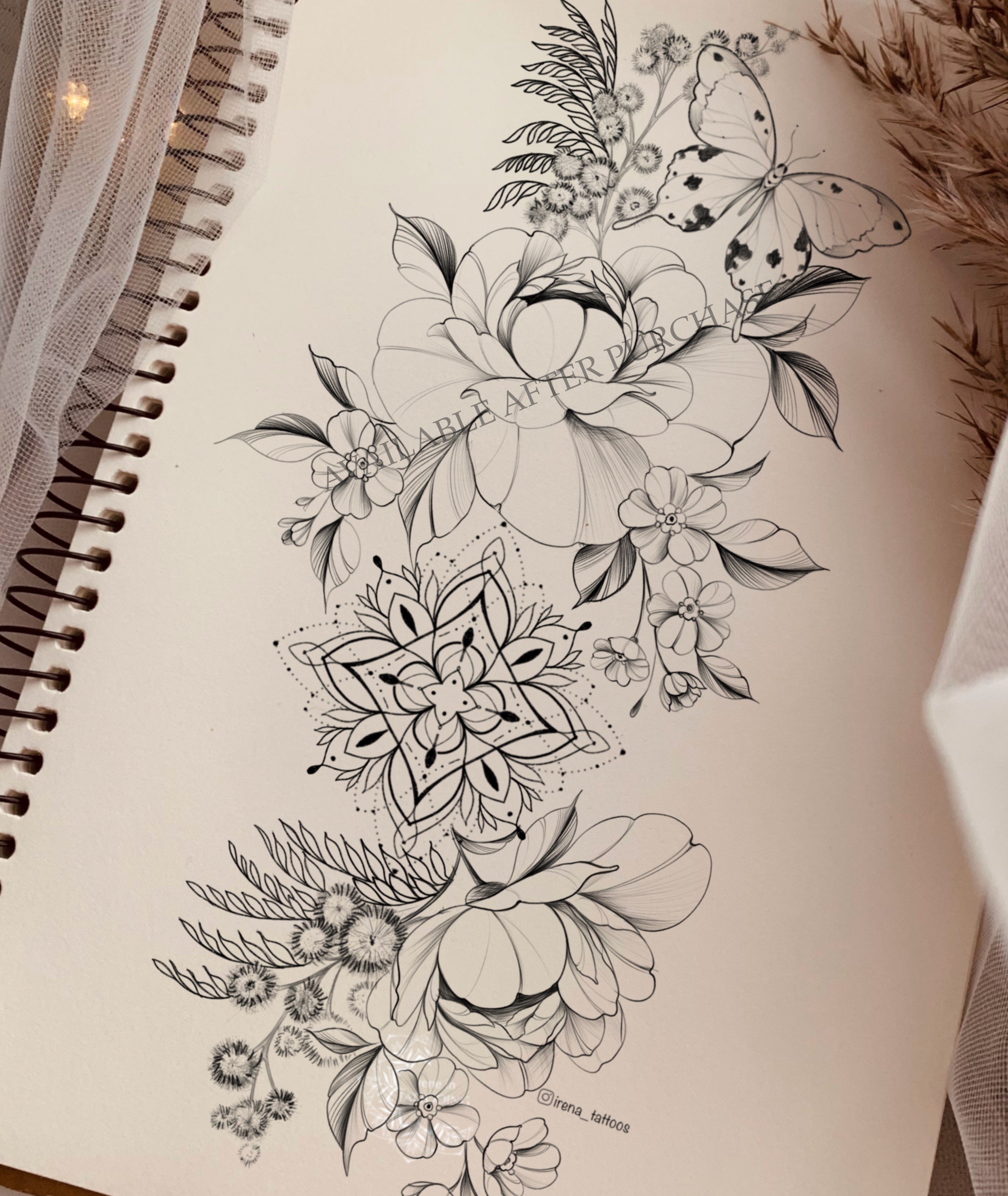 Forget me not outline tattoo - Bronctattooaus.com