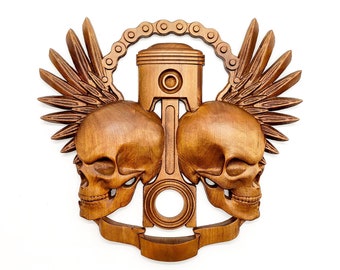 Carved Skull Panel - Etsy