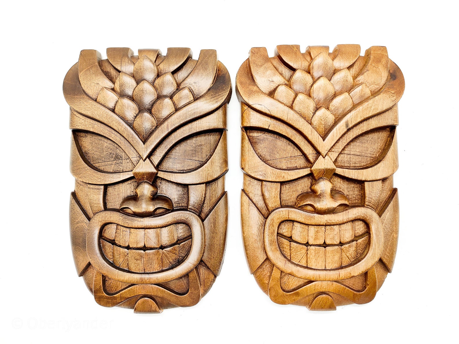 Wooden Tiki Mask Wood Decor Wall Decor Wall Panel Wooden - Etsy