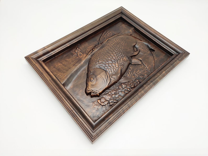 Fisherman Gift Fishing Decor Art Fishing Wall Decor Wooden - Etsy