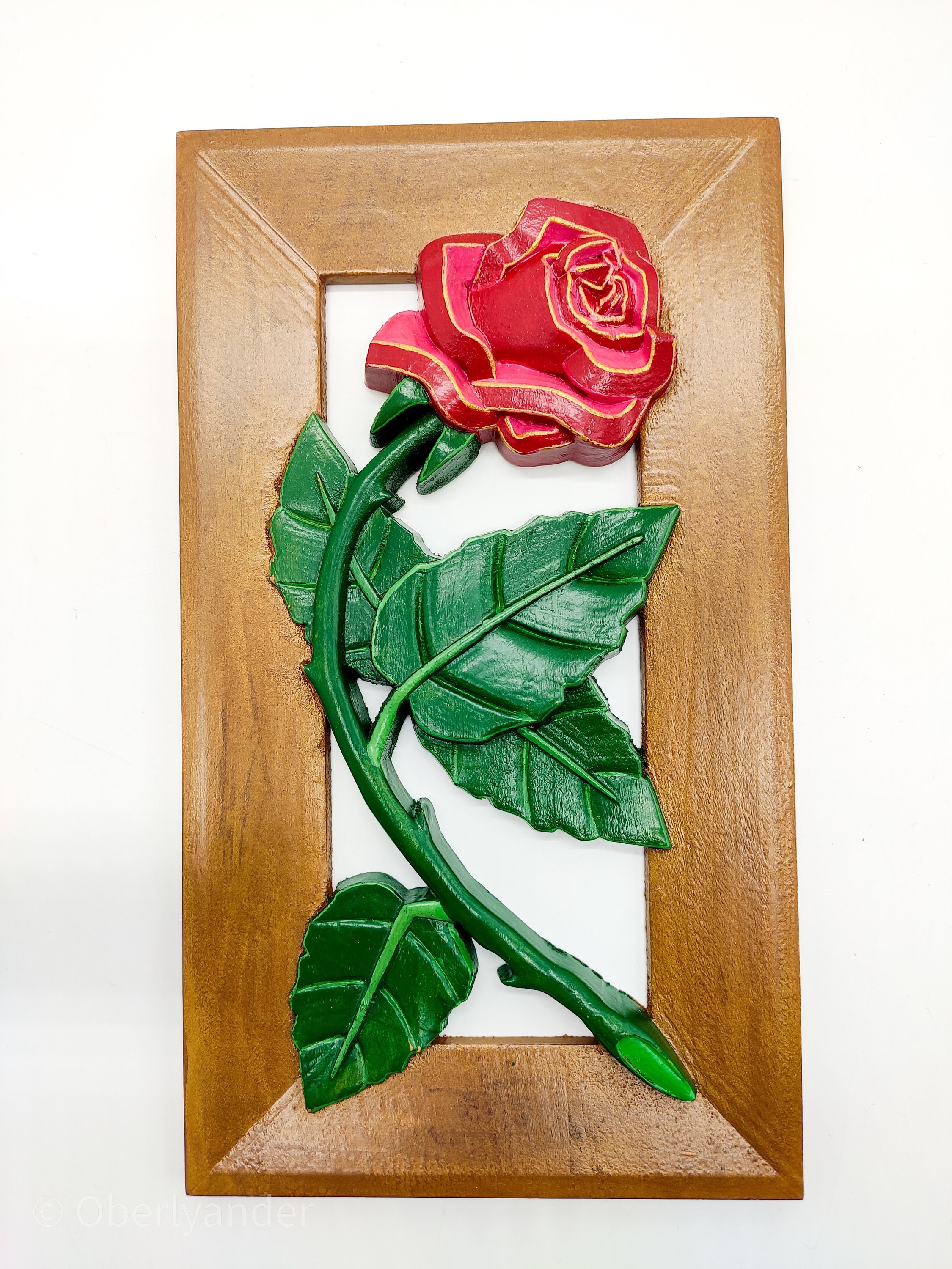 Wall Panel Art Rose Wood Wall Panel Wall Panel Decor Wood | Etsy