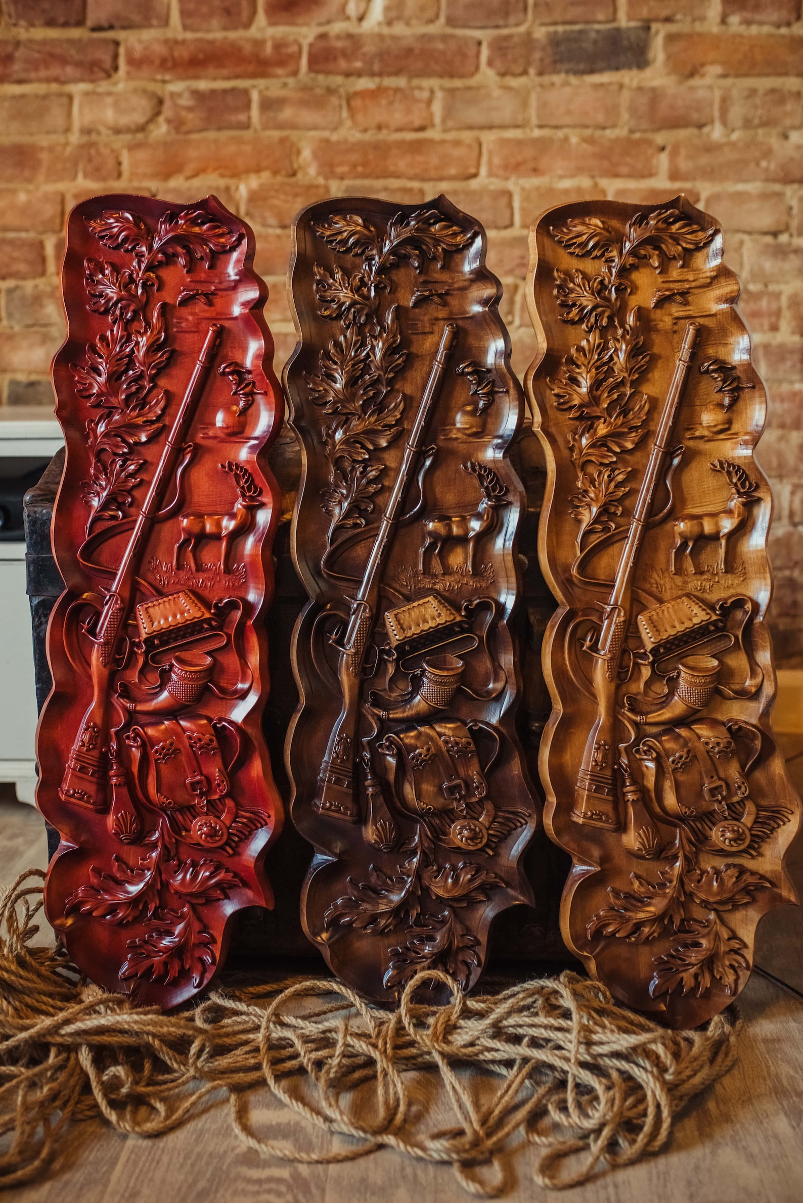 Hunting Gift, Wall Art Carved Wood, Wooden Gift, Wall Panel, Wooden ...