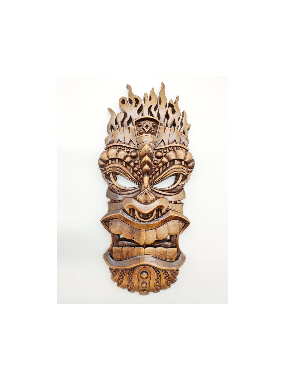 Wood Mask Wall Art, Wood Tribal Mask, Tiki Mask Wood, Carved Wood Mask ...