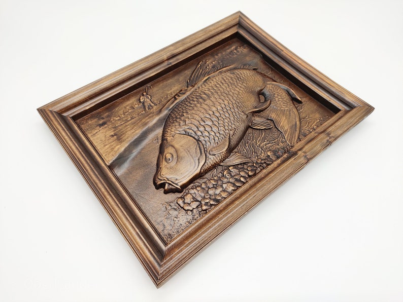 Fisherman Gift Fishing Decor Art Fishing Wall Decor Wooden - Etsy